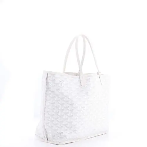 Goyard Anjou Reversible Tote Coated Canvas Pm - White
