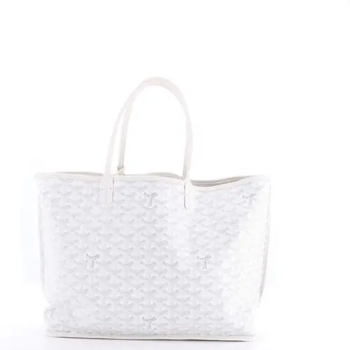 Goyard Anjou Reversible Tote Coated Canvas Pm - White