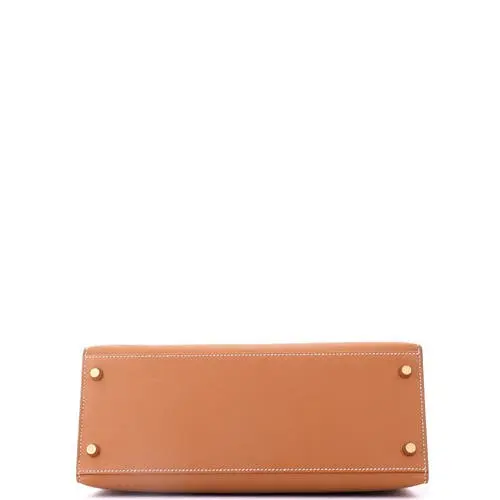 Hermès Kelly Handbag 28 Brown Epsom With Hardware - Gold