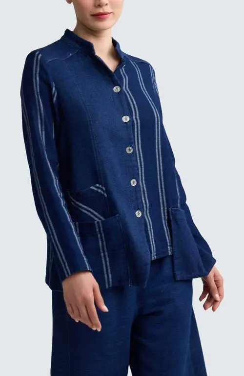 LUUKAA Clover Architectural Denim Muslin Jacket