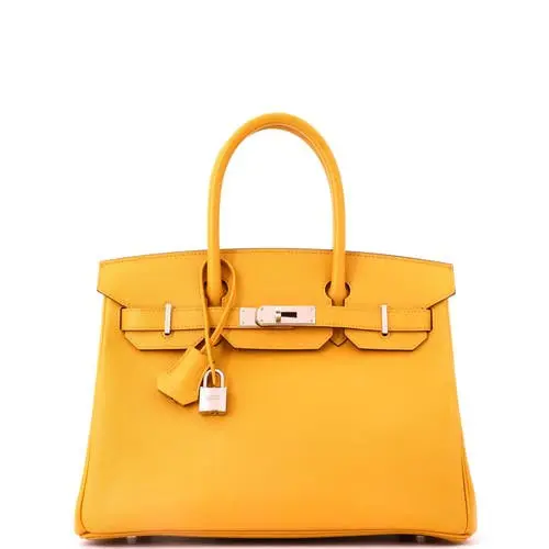 Hermès Birkin Handbag Epsom With Palladium Hardware 30 - Yellow