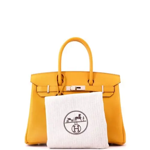 Hermès Birkin Handbag Epsom With Palladium Hardware 30 - Yellow