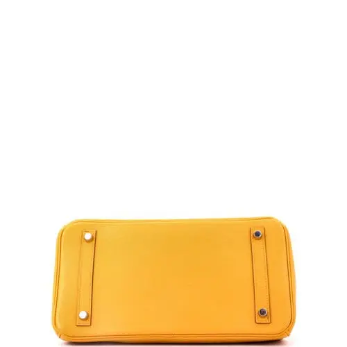 Hermès Birkin Handbag Epsom With Palladium Hardware 30 - Yellow
