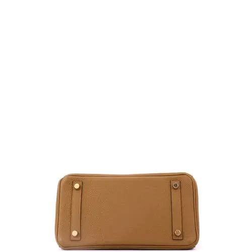 Hermès Birkin 25 Handbag Togo With Gold Hardware - Bronze Dore