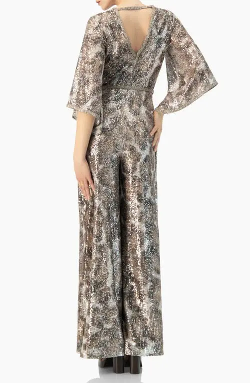 IVONNE Sequin Wide-leg Jumpsuit