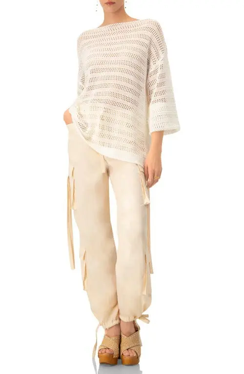 IVONNE Solid Cargo Pants With Straps