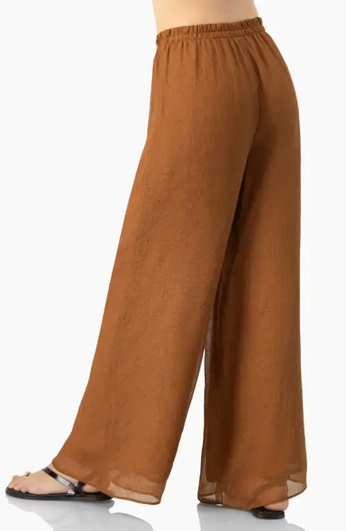 IVONNE Airy Wide-leg Elastic Waist Pants