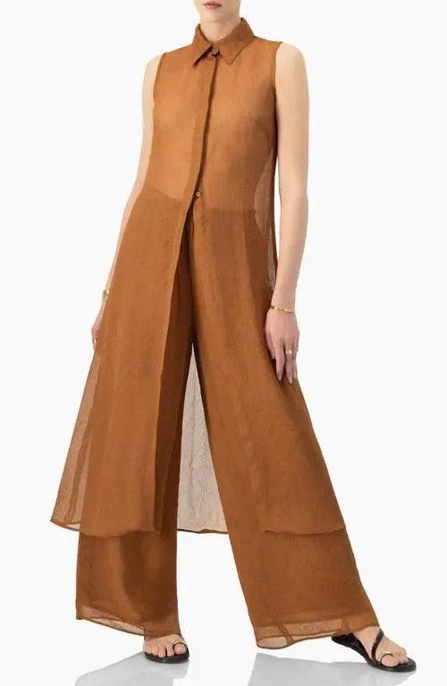 IVONNE Airy Wide-leg Elastic Waist Pants