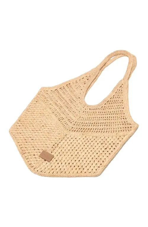 Maje Raffia Tote Bag - Beige