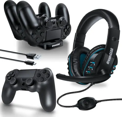DREAMGEAR Dgps4-6436 6 In 1 Advanced Game Accessories Kit For Playstation