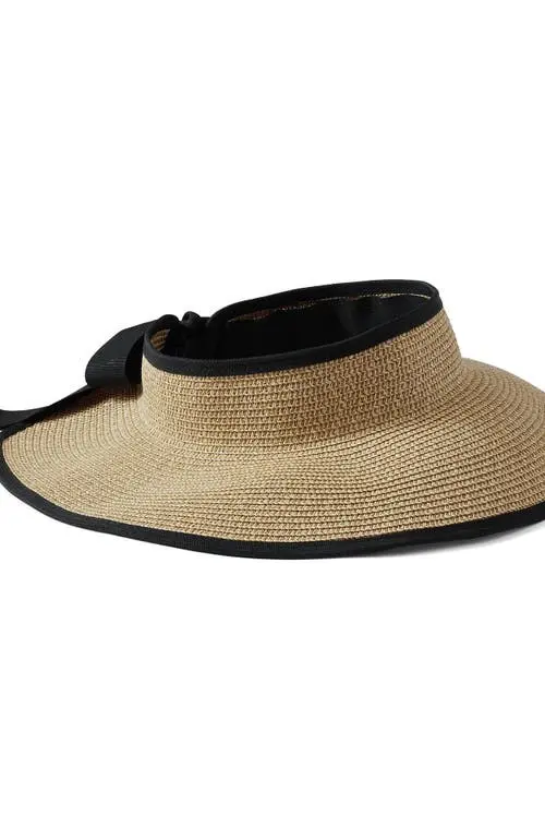 LANDS' END Packable Visor - Light Natural