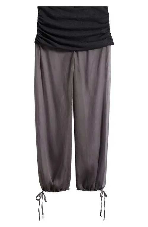 JADED LONDON Mixed Media Chiffon Joggers