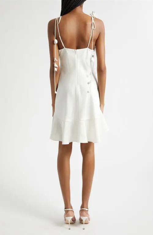 Cinq À Sept Ganessa Ruched Satin Dress - Ivory