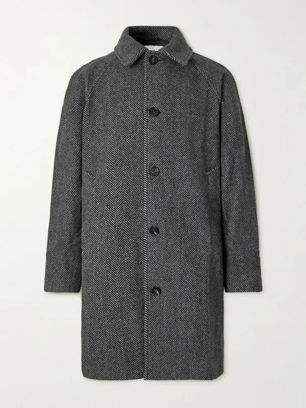 CORRIDOR Herringbone Wool Coat