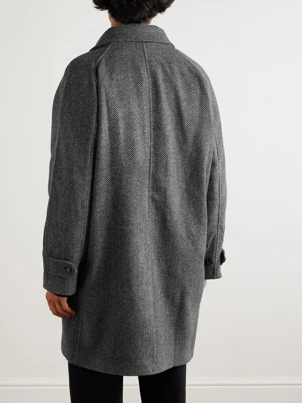 CORRIDOR Herringbone Wool Coat