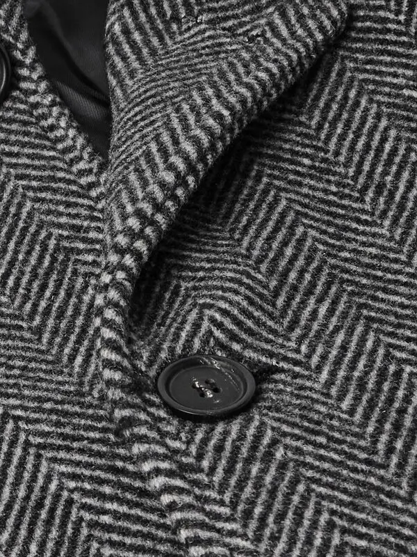 CORRIDOR Herringbone Wool Coat