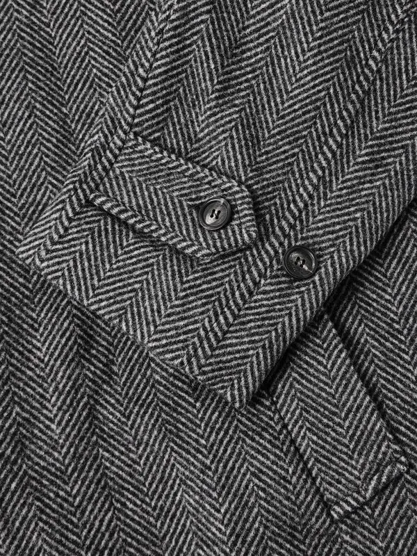 CORRIDOR Herringbone Wool Coat