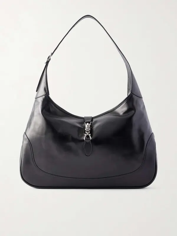 Gucci Jackie 1961 Leather Shoulder Bag - Black