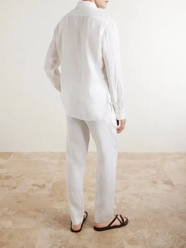 Canali Linen Shirt - White