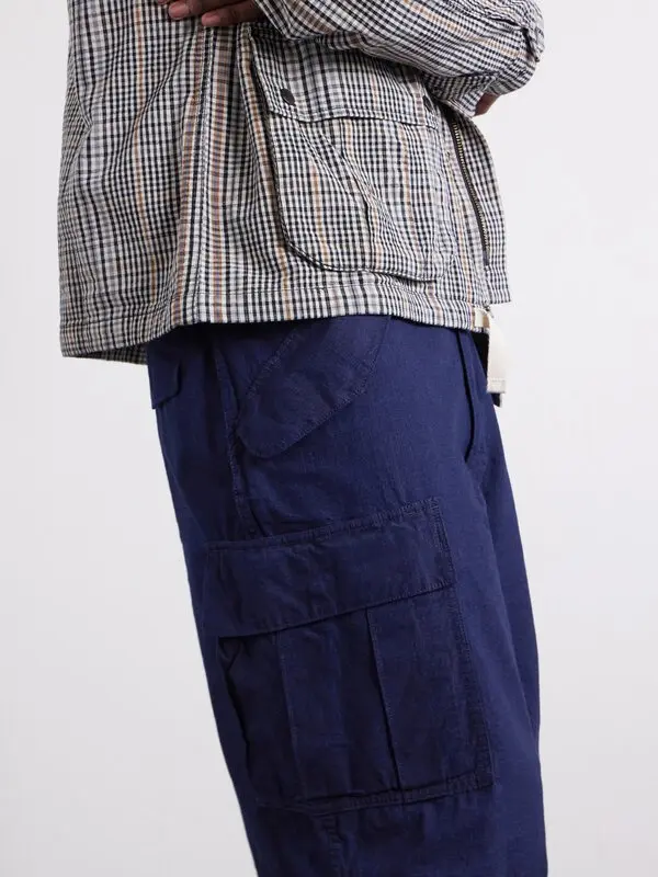 BEAMS Straight-leg Cotton-ripstop Cargo Shorts - Blue