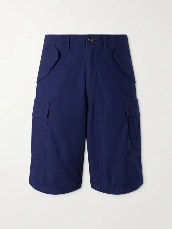 BEAMS Straight-leg Cotton-ripstop Cargo Shorts