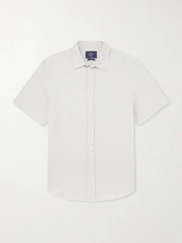 Portuguese Flannel Theme Textured Cotton-blend Shirt