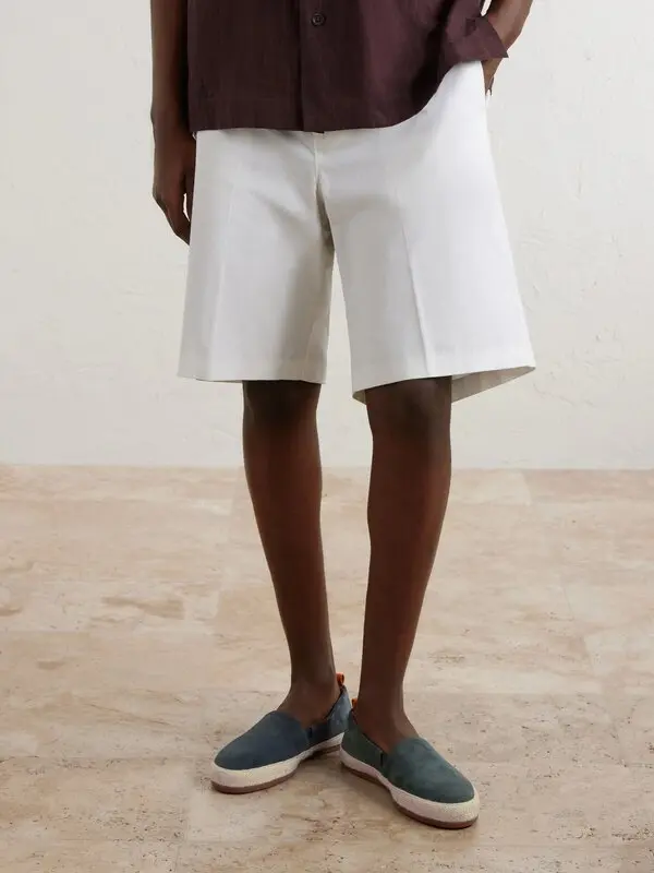 Mulo Suede Espadrilles - Blue