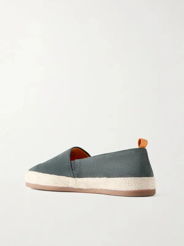 Mulo Suede Espadrilles - Blue