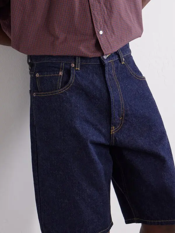 BEAMS Straight-leg Denim Shorts