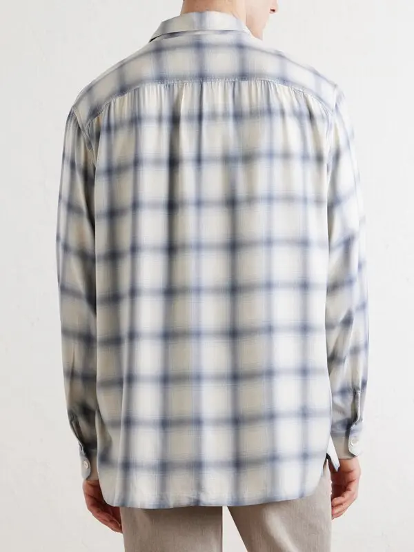 Our Legacy Every Checked Twill Shirt - Blue