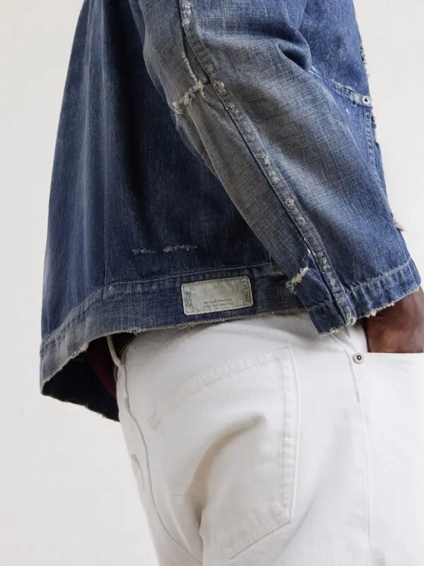 NEIGHBORHOOD Distressed Denim Jacket