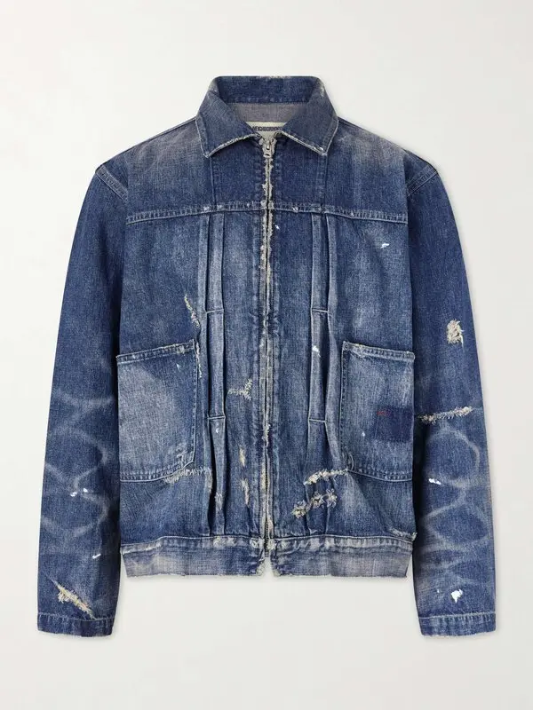 NEIGHBORHOOD Distressed Denim Jacket