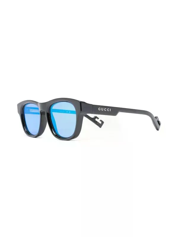 Gucci Round-frame Tinted Sunglasses