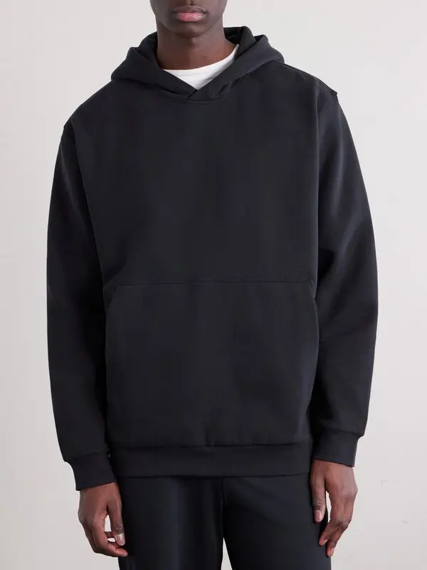 Lululemon Steady State Cotton-blend Jersey Hoodie - Black