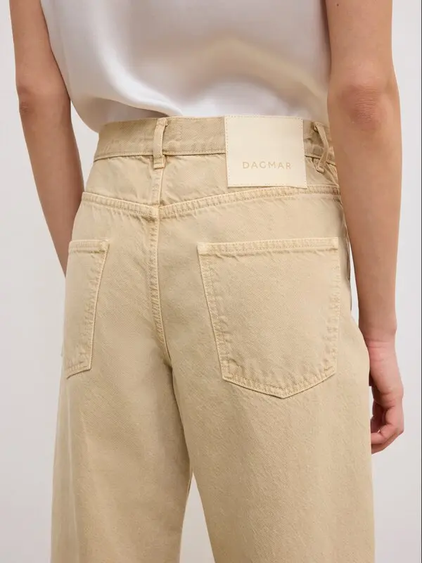 HOUSE OF DAGMAR Baggy Fit Denim - Beige