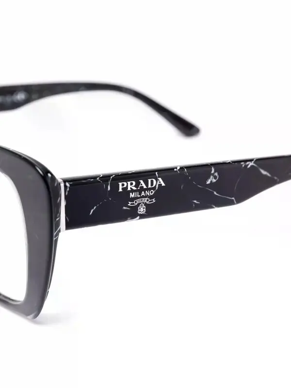 Prada Marbled Cat Eye Frame Glasses