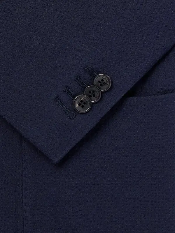 SLOWEAR Seersucker Suit Jacket - Blue