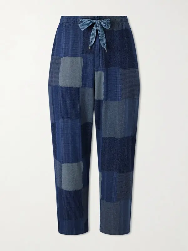 Kapital Straight-leg Patchwork Cotton Trousers