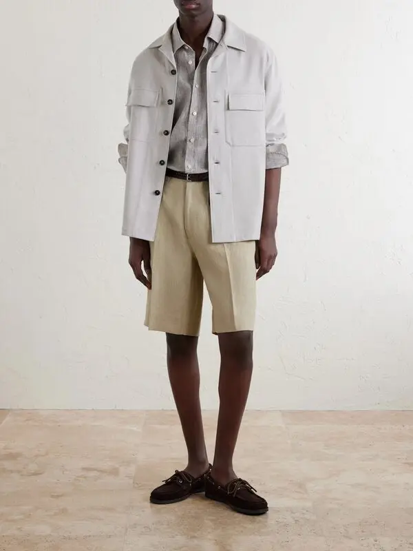 SLOWEAR Striped Linen Shirt