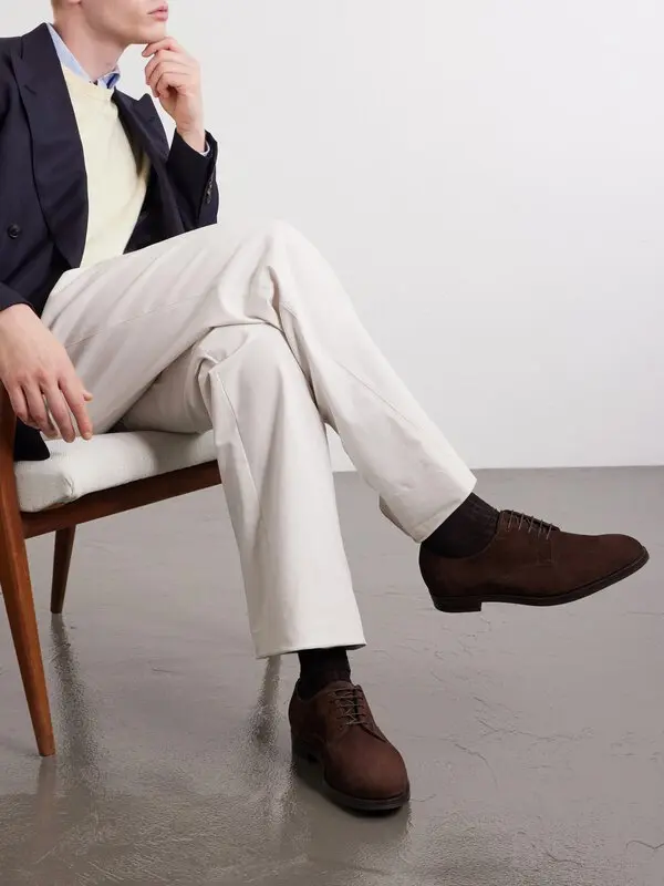 EDWARD GREEN Whitworth Suede Derby Shoes