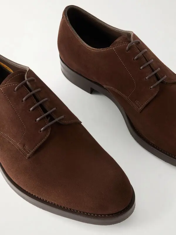 EDWARD GREEN Whitworth Suede Derby Shoes