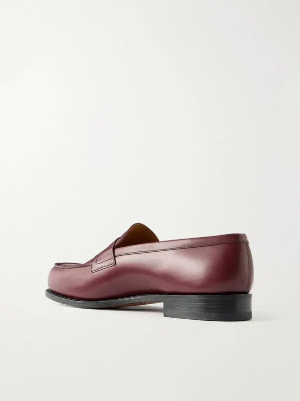 J.M. WESTON 180 Leather Penny Loafers