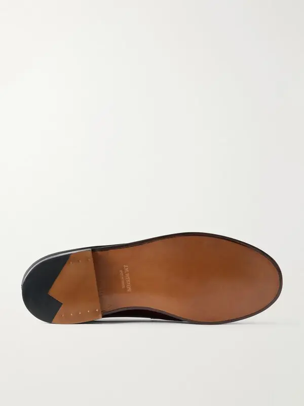 J.M. WESTON Full-grain Leather Loafers - Black