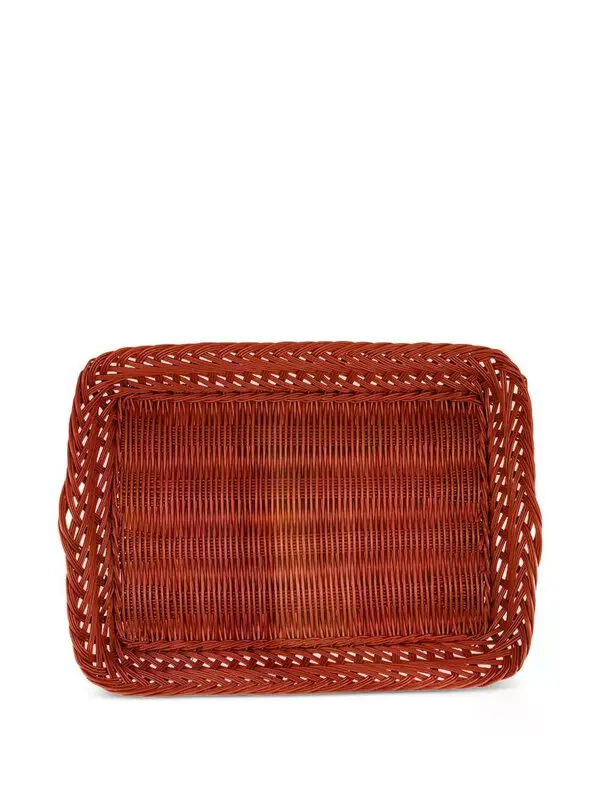 HOUSE OF CAPRICORN Vitória Woven Tray - Brown
