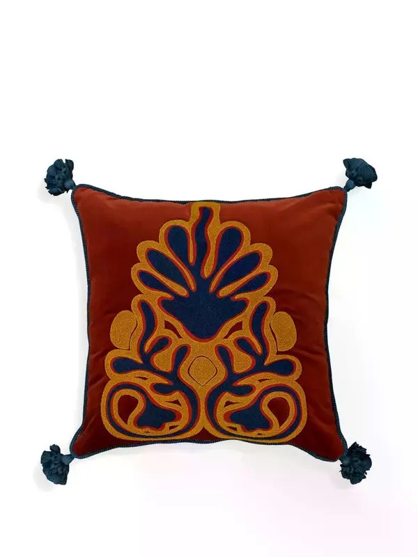 HOUSE OF CAPRICORN Tassel Cushion - Orange