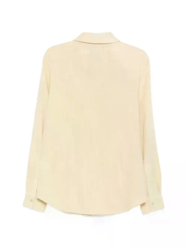 GOD'S TRUE CASHMERE Waffle-knit Button-down Shirt