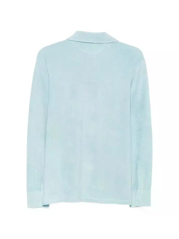 AURELIEN Terry Long-sleeve Polo Shirt