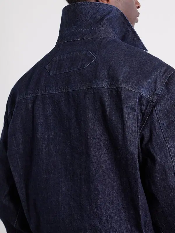 Jacquemus La Veste De-nîmes Logo-embroidered Denim Jacket