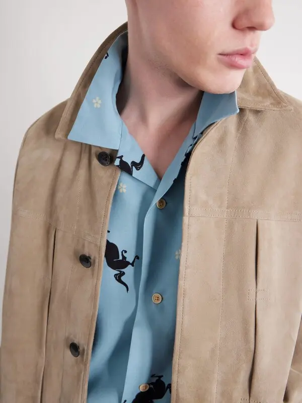 Visvim Crosby Camp-collar Printed Woven Shirt