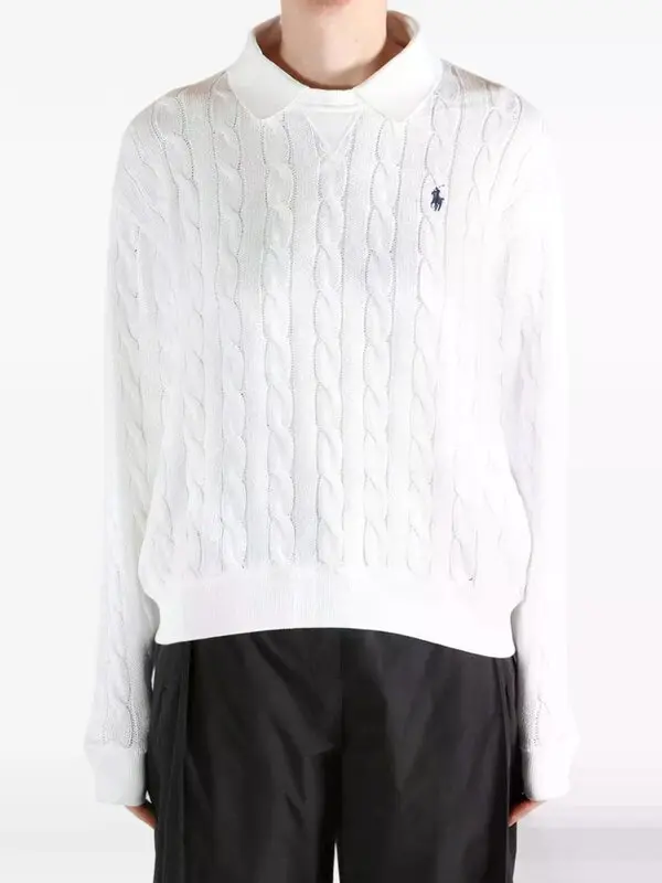 Polo Ralph Lauren Cable-knit Polo Collar Sweater